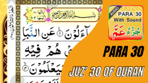 Para 30-Juz Amma-Amma Para - Learn Quran Basics